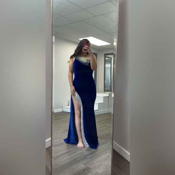 Johnathan Kayne | Dresses | Beautiful Royal Blue Velvet Johnathan Kayne ...